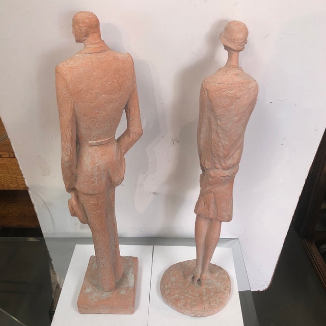 Austin Productions Man and Woman Statues - Set of 2 | Chairish