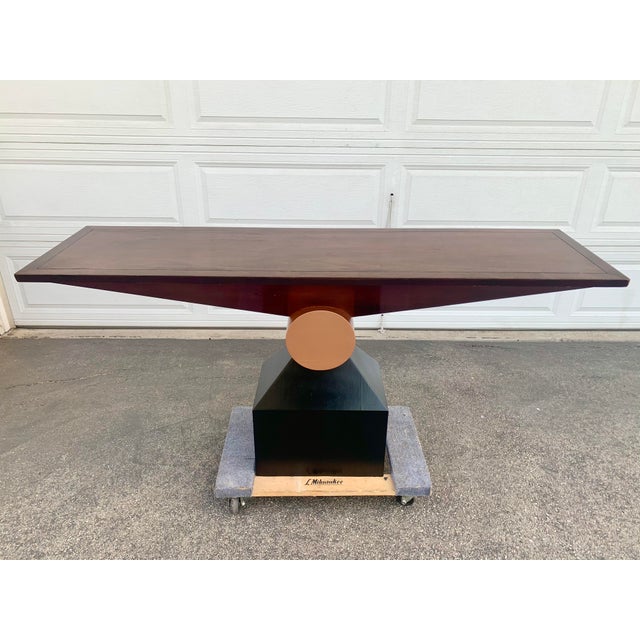 Postmodern Geo Console Table | Chairish