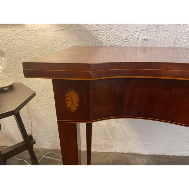 Early 19th Century Sheraton Period Breakfront Table | Chairish