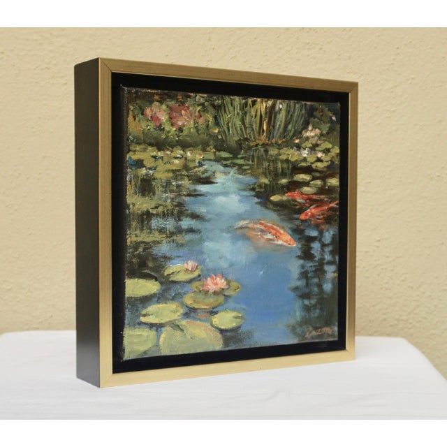 Contemporary Koi Fish Painting "Koi Joy #8" by Karen Zazon | Chairish