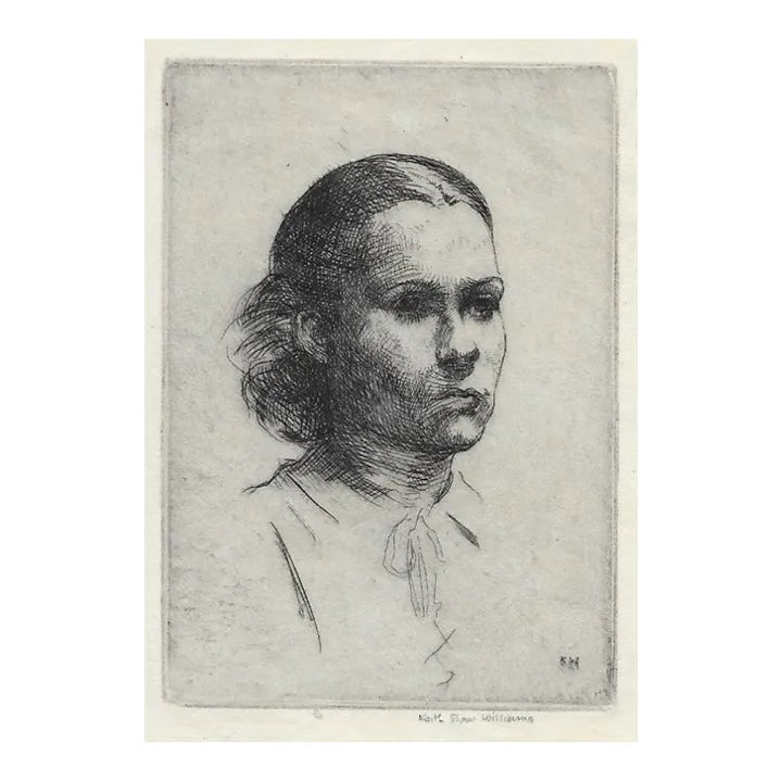 1930s Keith Shaw Williams Portrait Etching | Chairish