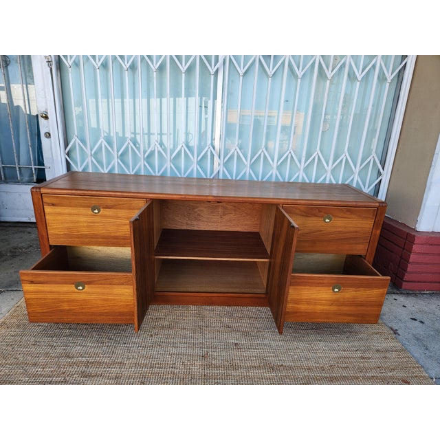 Mid-Century Modern Teak Sideboard Credenza | Chairish