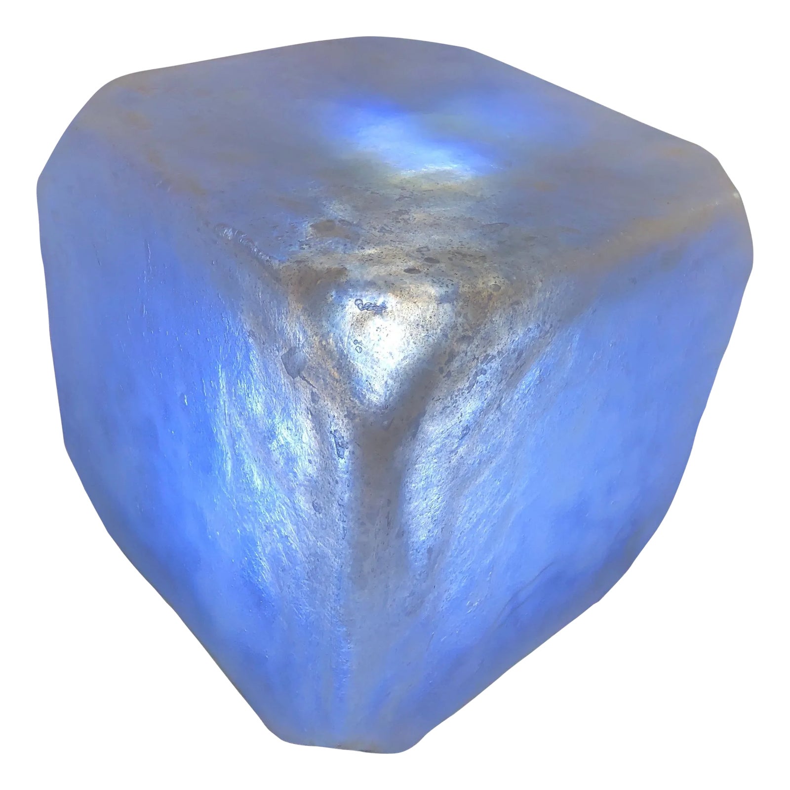 Internally Lit Pop Art "Ice Cube" Occasional Table | Chairish