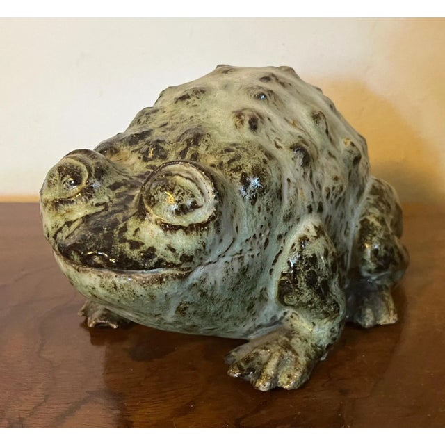 1965 American Art Pottery Mid-Century Modern Sculpture of a Toad or ...