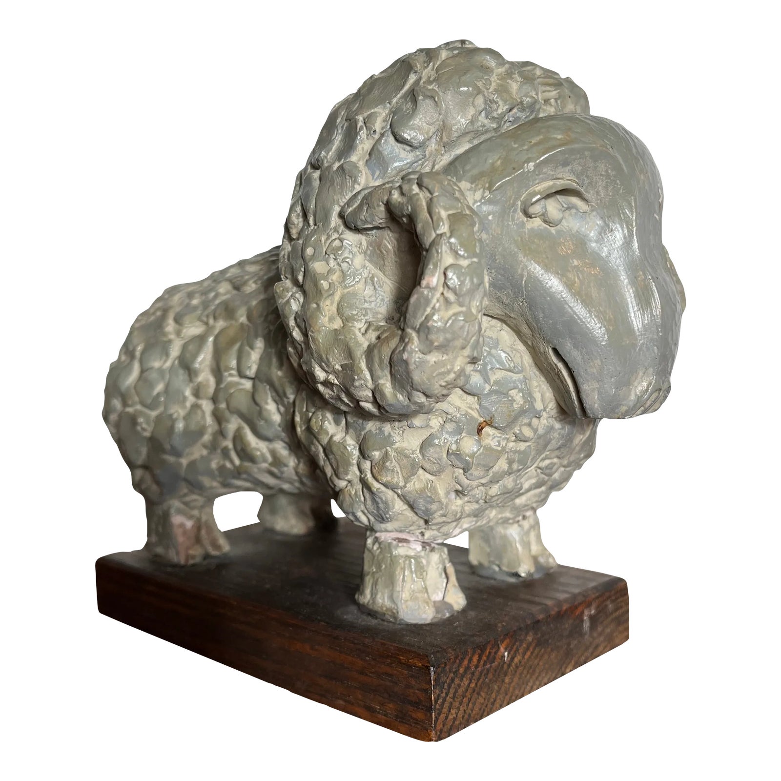 Mid Century Ram Sculpture | Chairish
