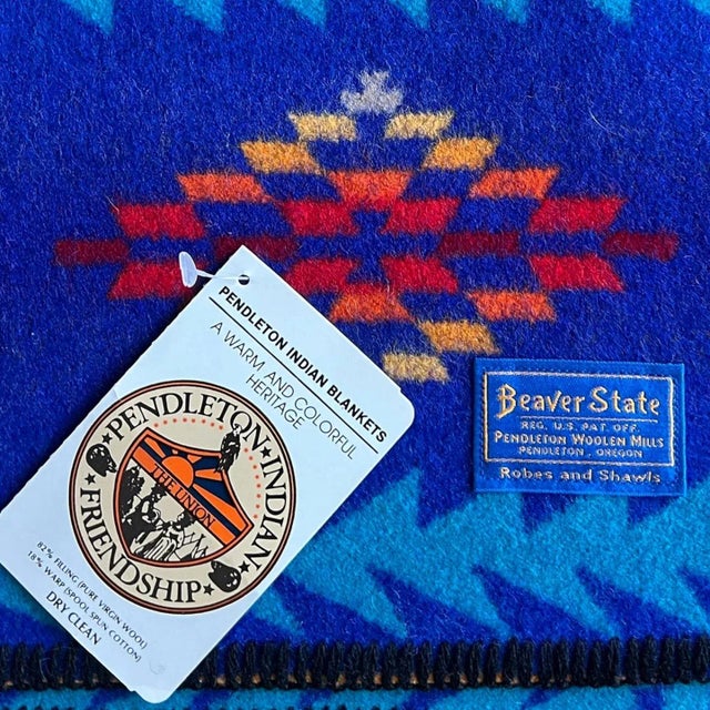 Late 20th Century Beaver State Pendleton Blanket | Chairish
