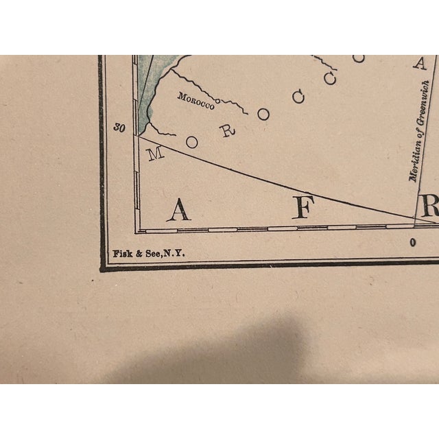 Antique 1888 Atlas Map of Europe | Chairish