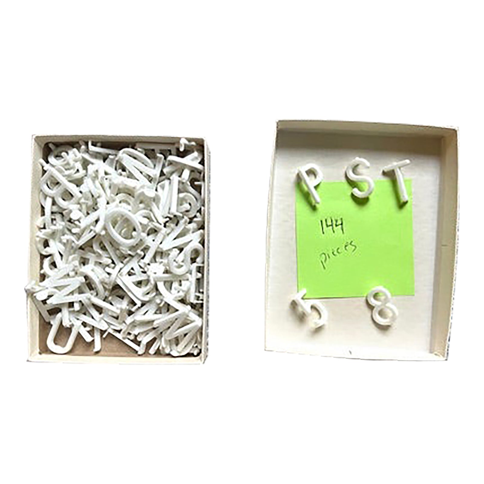 Vintage 1" Plastic Pushboard Sign Letters – Unmarked Set | Chairish