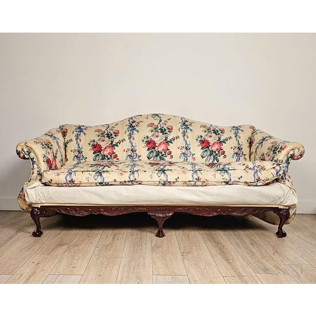 Late Victorian Camel Back Sofa | Chairish