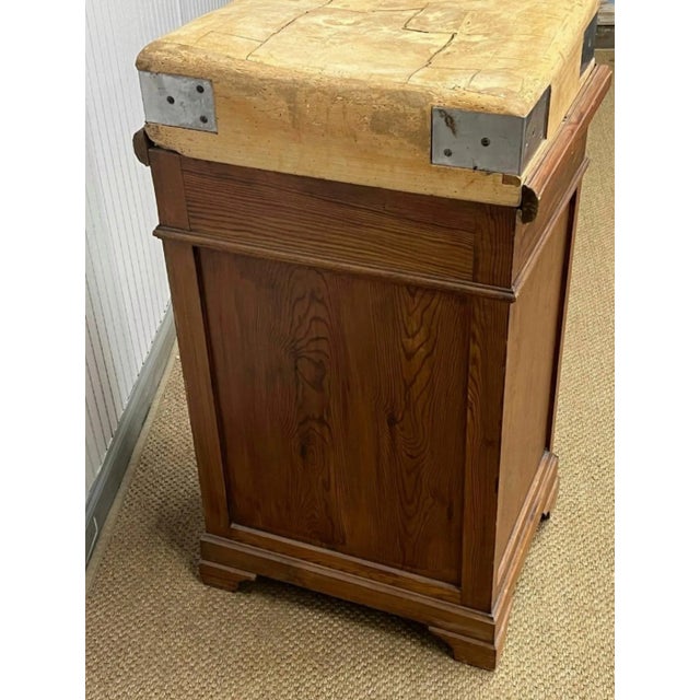 1920s/1930s European Butcher Shop Chopping Block / Island | Chairish