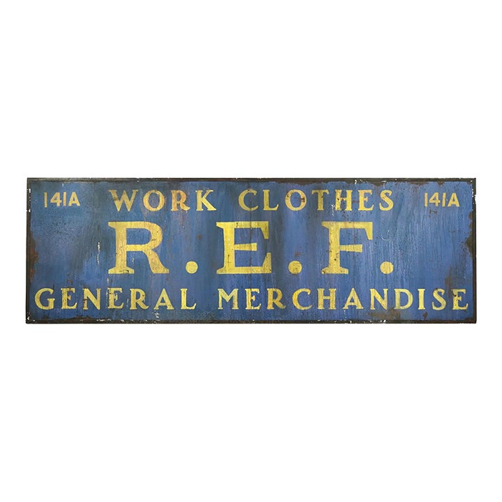 Newly Made Reclaimed General Merchandise Aluminum Movie Prop Sign ...