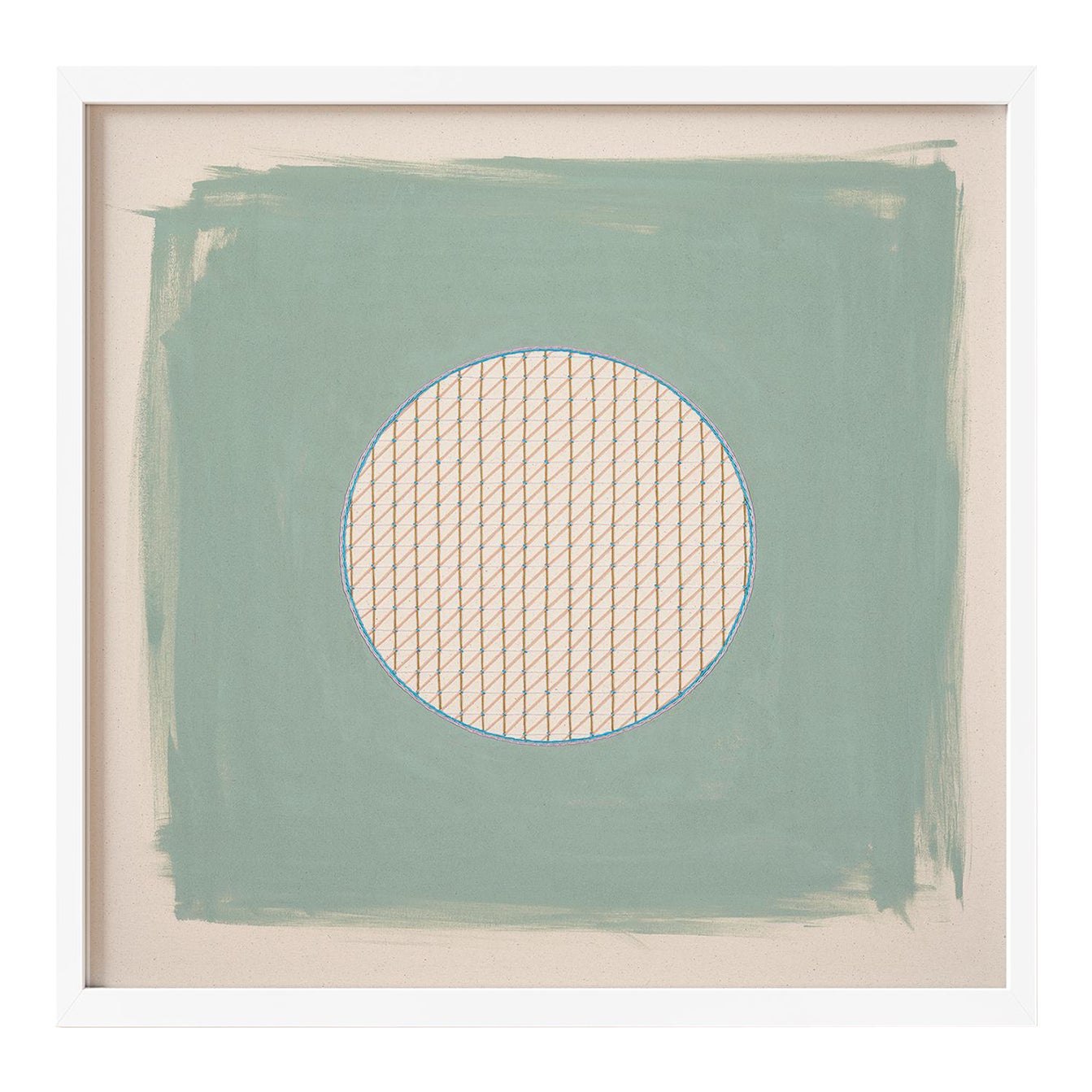 'Sage Portal' Sage Green Abstract Circle Print by Emily Keating Snyder ...
