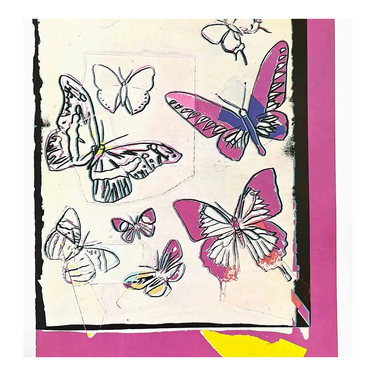 1986 Andy Warhol Butterflies Vanishing Animals | Chairish