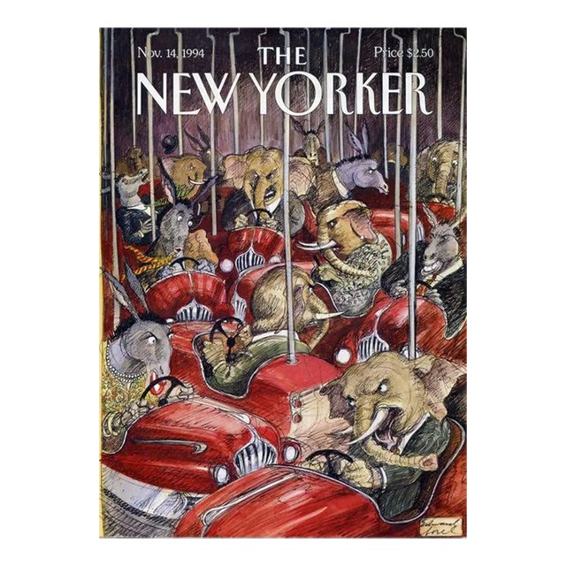 1994 Vintage New Yorker Cover, November 14 (Edward Sorel), Original New ...