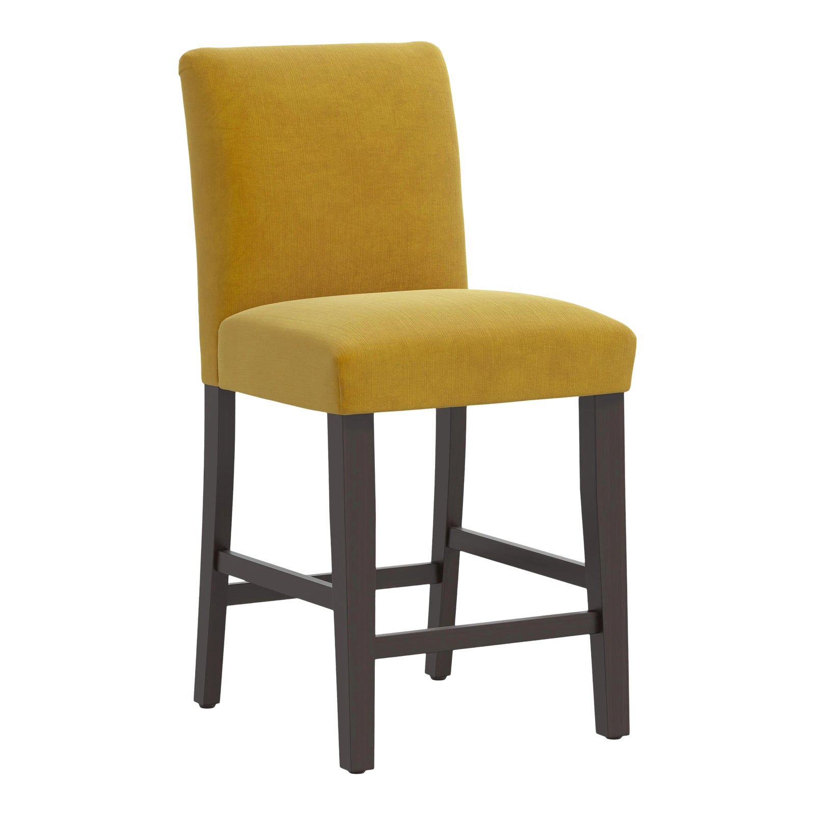 Chelsea Counter Stool in Citronella Luxe Velvet | Chairish