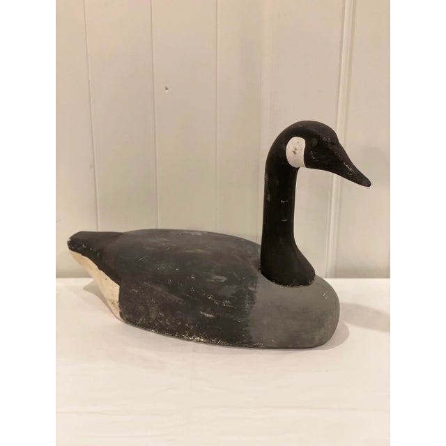 Vintage American Hand Painted Long Neck Goose Decoy | Chairish