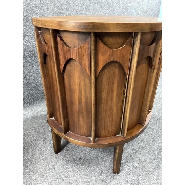 Mid-Century Vintage Pair Kent Coffey Perspecta Walnut Pecan Nightstands ...