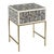 Faux Bone Inlay Side Table | Chairish