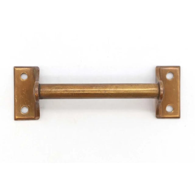 Mid 20th Century Copper Washed Brass Drawer or Window Pull | Chairish