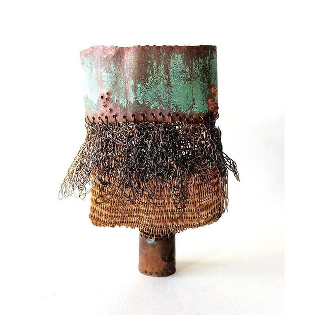 Kieta Jackson Woven Copper Metal Textile Sculptural Forms - Set of 3 ...
