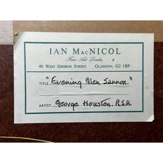 Oil Painting Scottish Highlands Moor Evening Glen Sannox Signed George ...