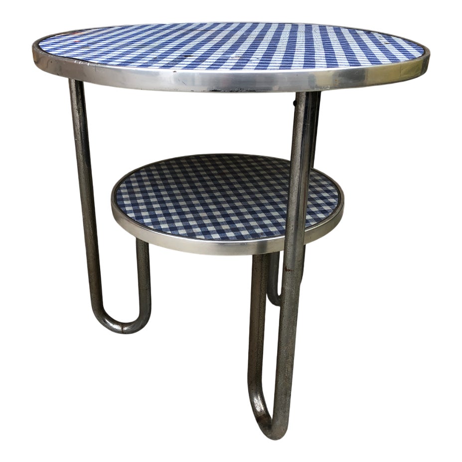 Steel Tube Loop Side Table from Mauser Werke Waldeck, 1940s | Chairish