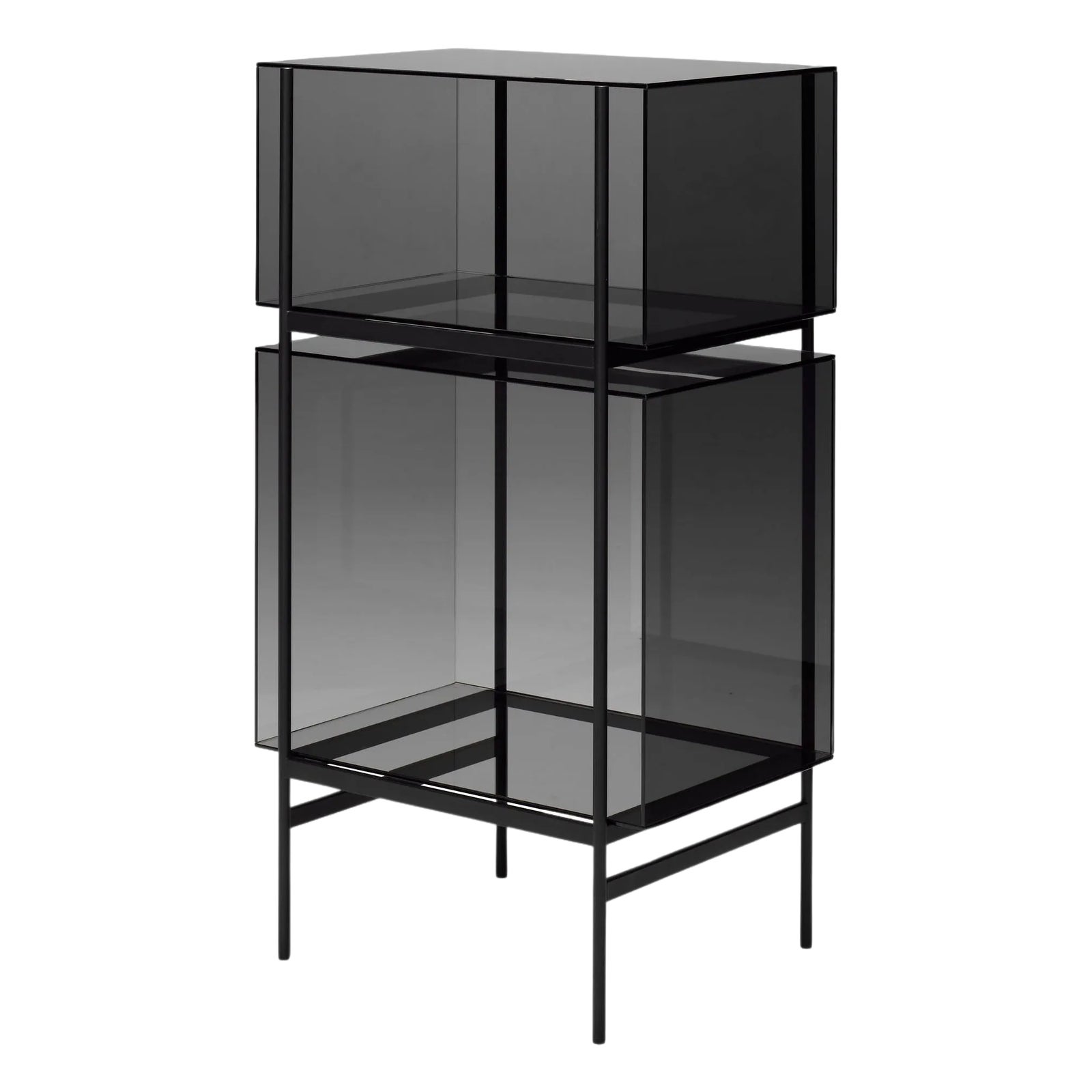 Small Grey Black Cabinet from Pulpo | Chairish