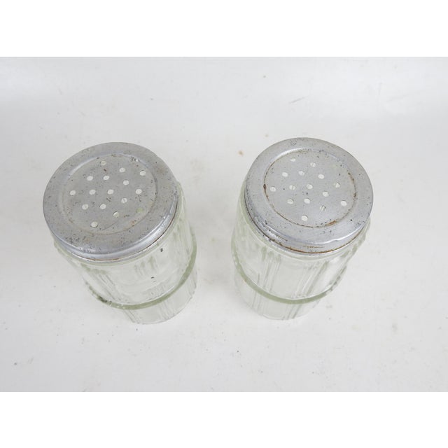 Vintage Hoosier Ribbed Glass Salt Pepper Shakers - a Pair | Chairish