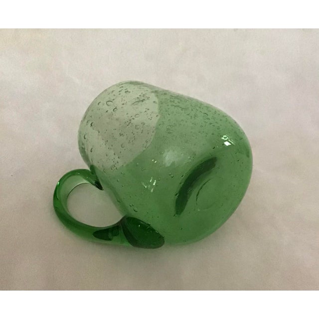 1980s Biot Green Glass Barware Set - 4 Pieces | Chairish