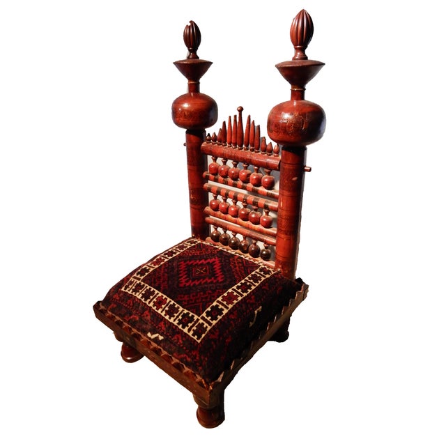 Old Punjabi Indian Wedding Chair | Chairish