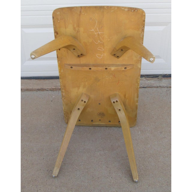 1940s Heywood Wakefield 2 Tier Step Side Table | Chairish