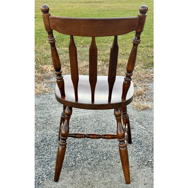 Vintage Arrowback Farmhouse Style Cherry Windsor Chairs - Set of 6 ...
