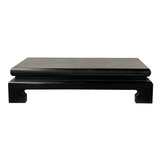 14.5" Oriental Black Wood Rectangular Table Top Stand Riser Easel ...