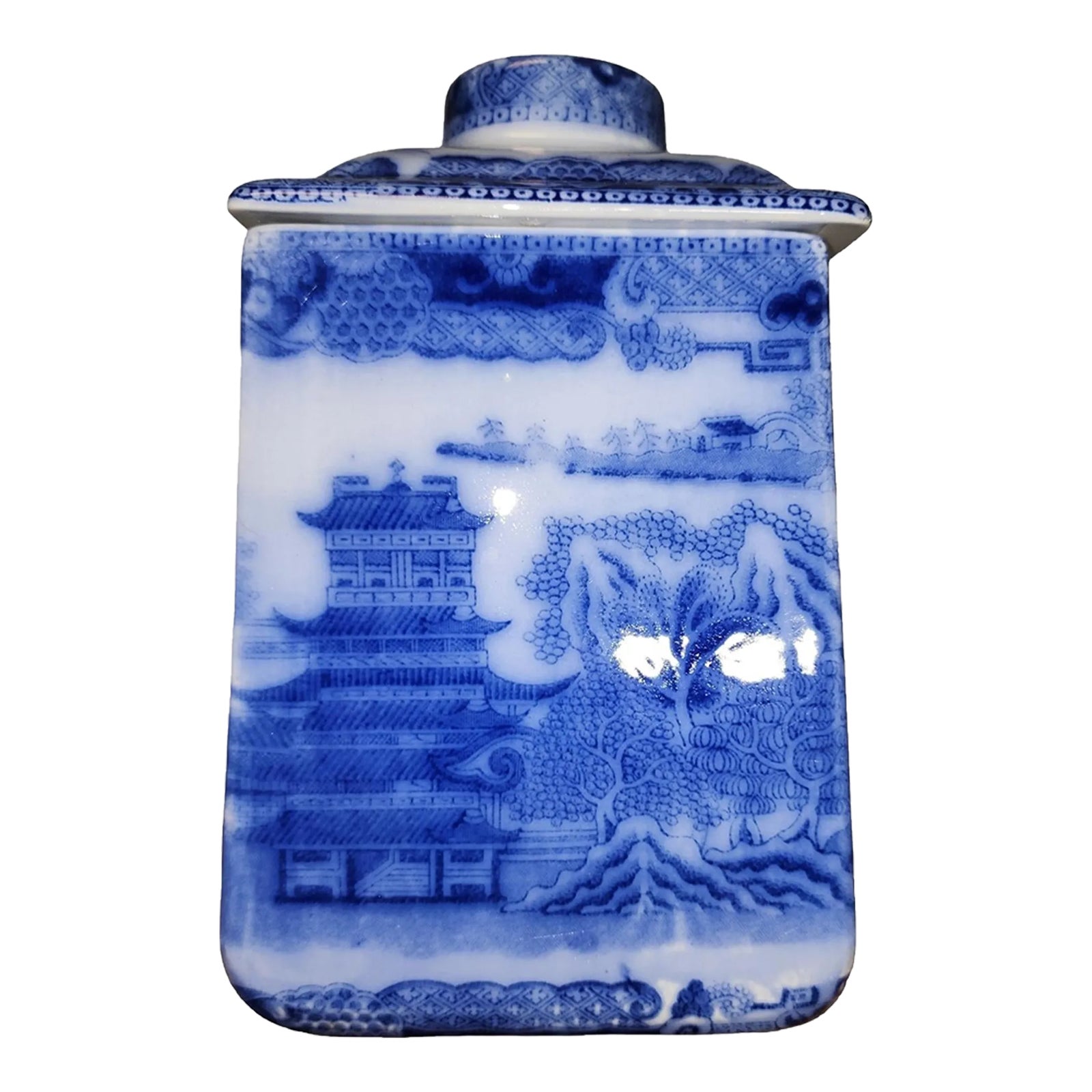 1928 Maling Ware Rington's Tea Caddy | Chairish