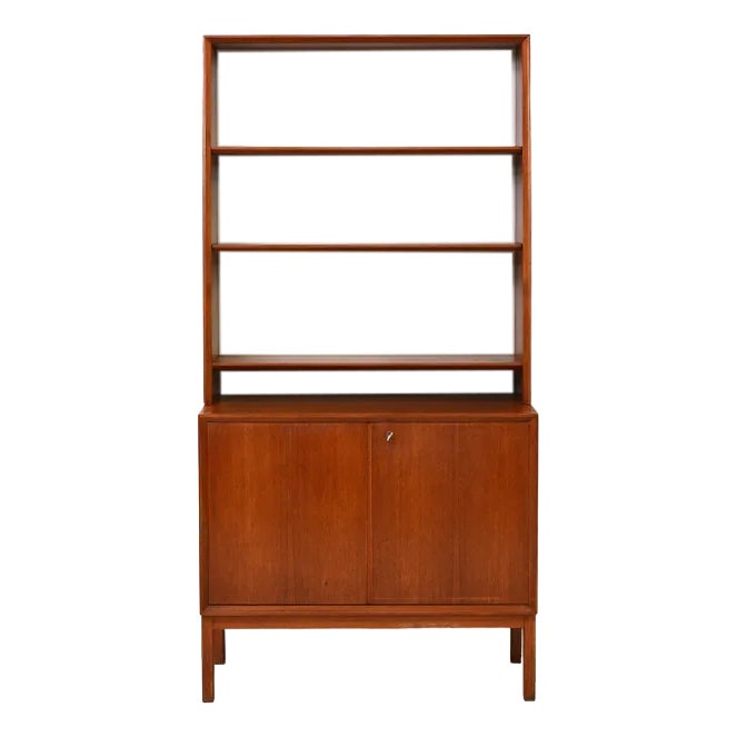 Scandinavian Library with Container Compartment, 1960s | Chairish
