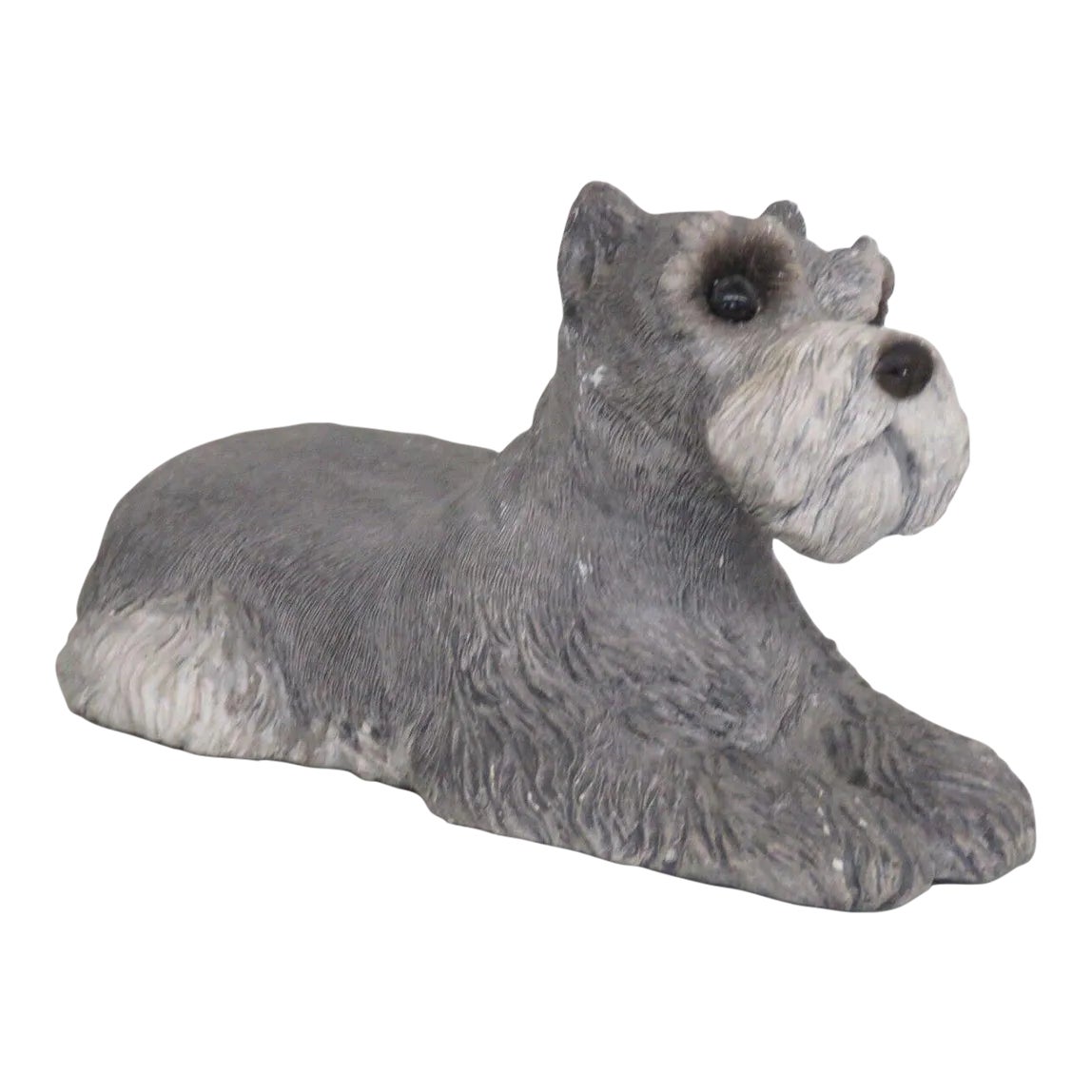 Sandicast Gray Schnauzer Dog Ceramic Figurine Statue Door Stopper ...
