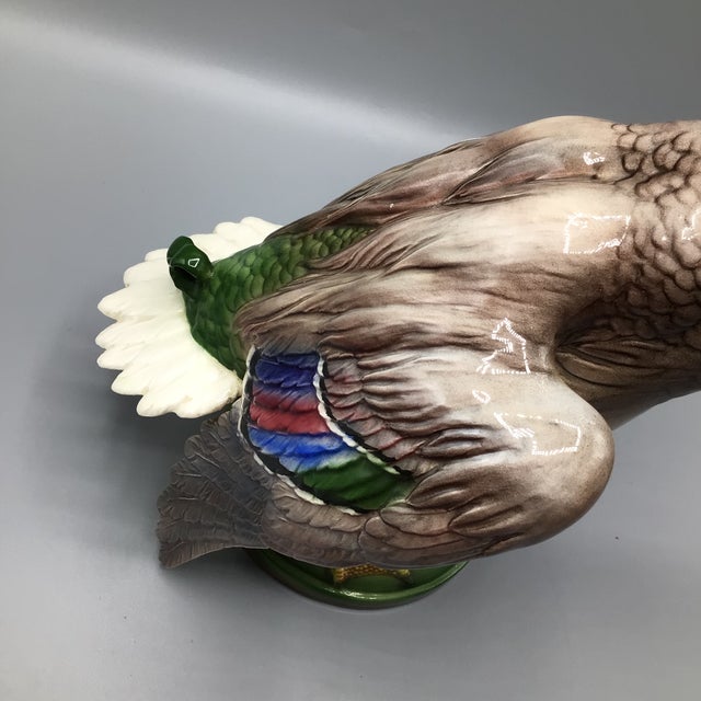 Vintage Ball Art Ware Pottery Mallard Duck | Chairish