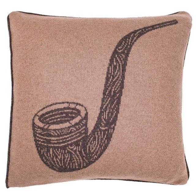 Pipe Cashmere Pillow | Chairish