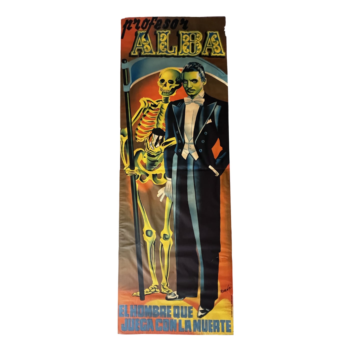 Professor Alba Man Who Plays with Death Magic Poster, 1959 | Chairish