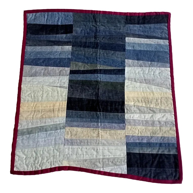 Blue Jeans Quilt by Dawitt | Chairish