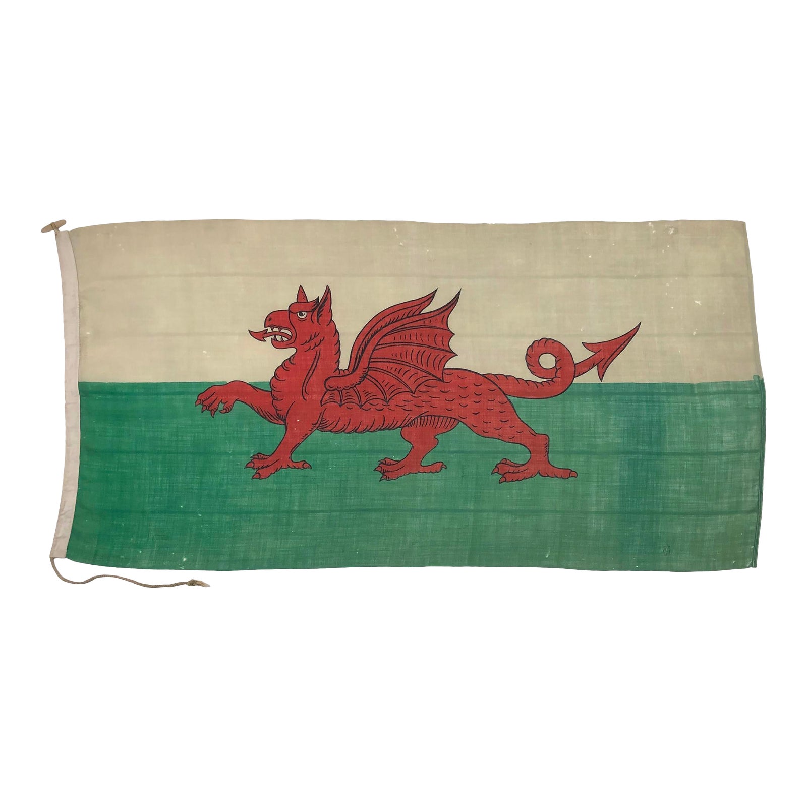 Vintage Wool Nautical Flag of Wales | Chairish