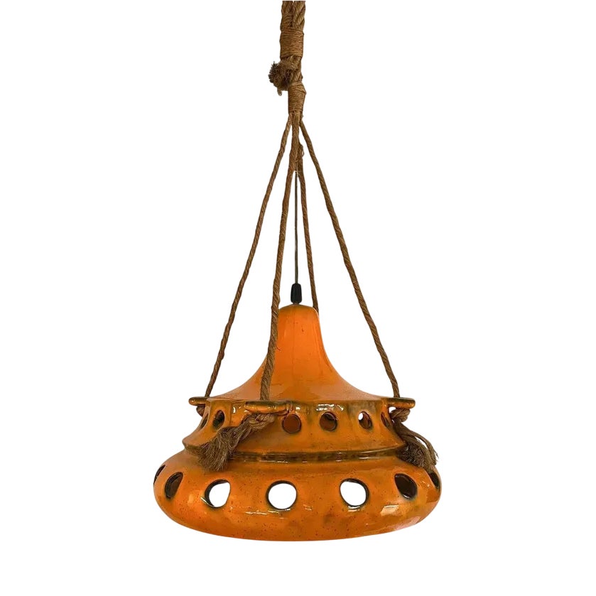 Mid-Century Modern Ceramic Suspension, 1970s | Chairish