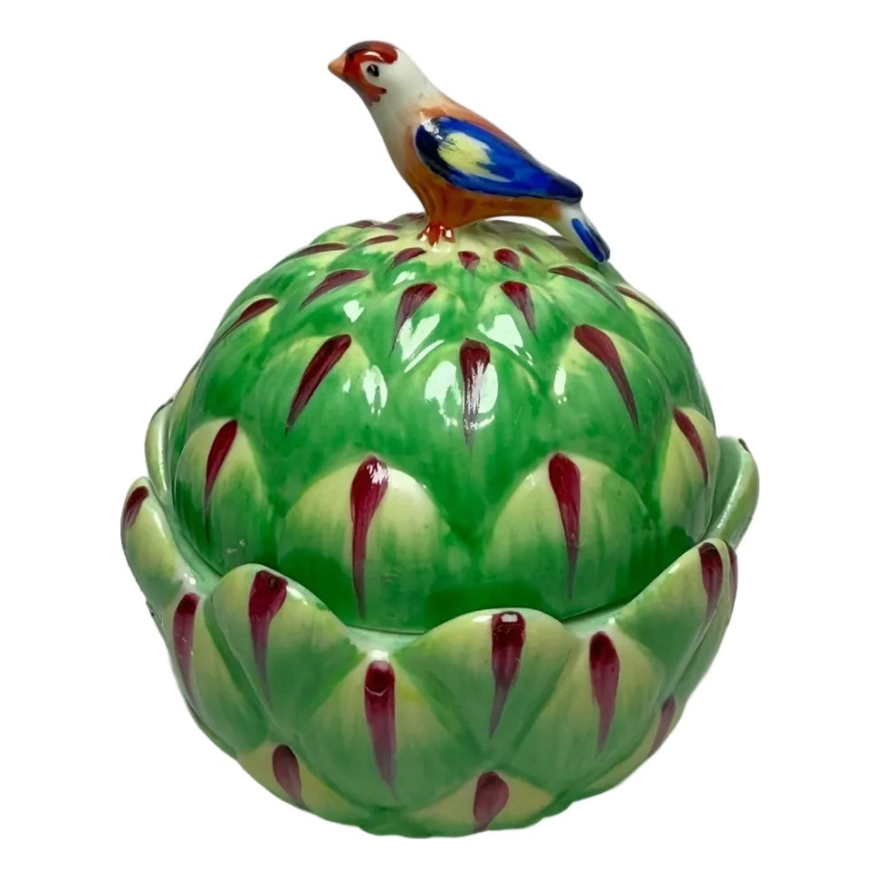 Vintage Mottahedeh Sir Humphrey Wakefield Stately Homes Artichoke Bird ...