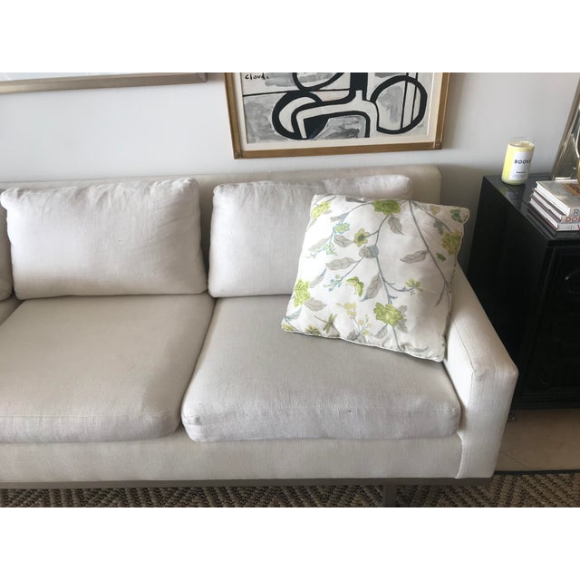 Cottage Bob Collins & Sons Fabric Custom Silk Pillow | Chairish