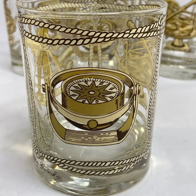 1970s Mid-Century Modern Georges Briard Nautical Navigation Old World ...