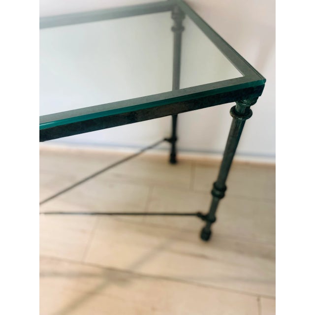 Mid 20th Century Mid-Century Modern Console Table Verdigris Finish ...