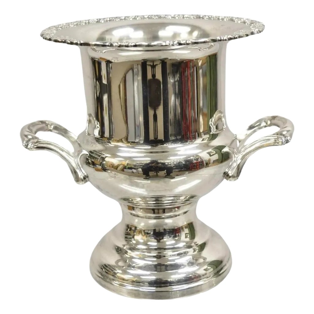 Vintage Oneida Trophy Cup Silver Plated Champagne Chiller Ice Bucket ...