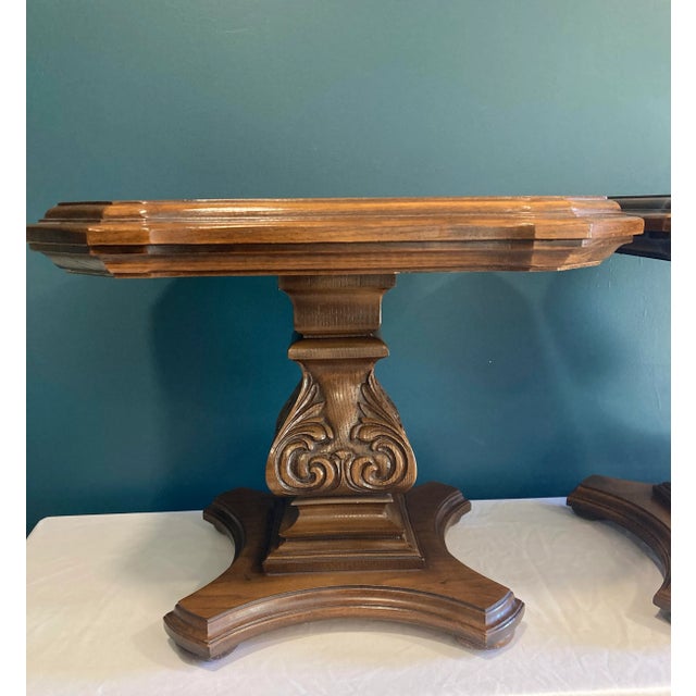 1970s Hand Carved Side Tables, Set of 2 | Chairish