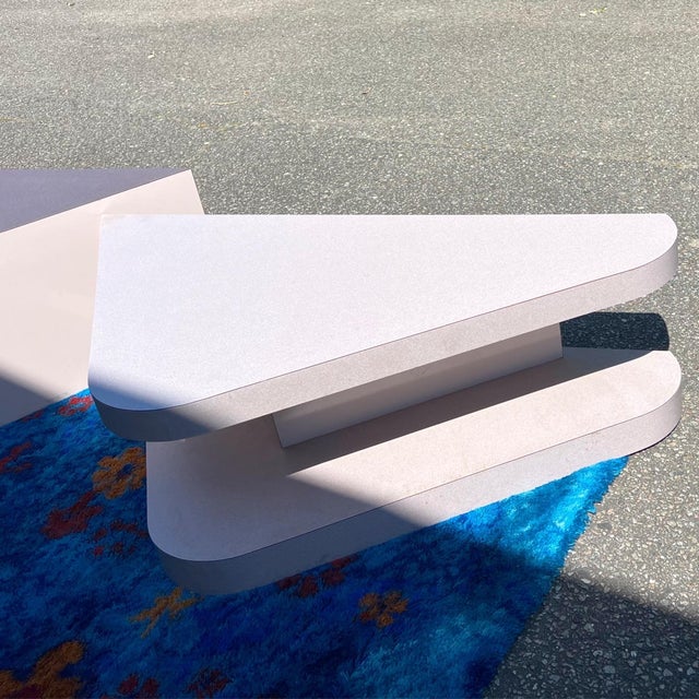 1980s Postmodern 2 Piece Coffee Table - A Pair | Chairish