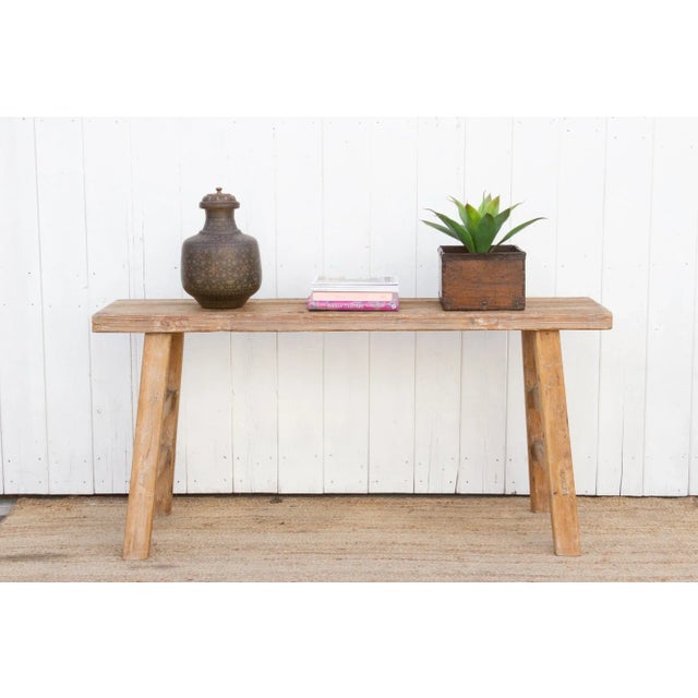 Rustic Farmhouse Console Table | Chairish